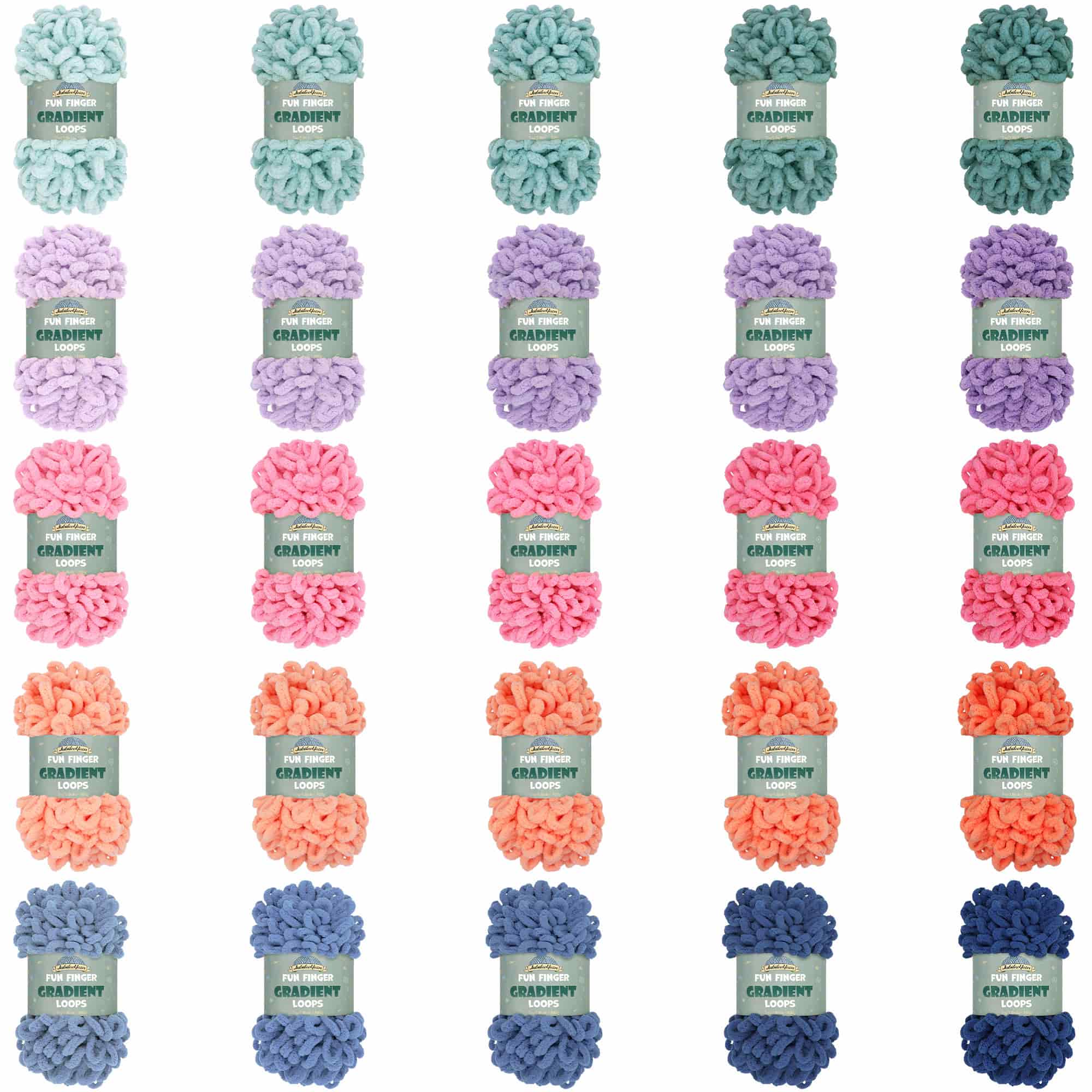 Fun Finger Gradient Loops Yarn