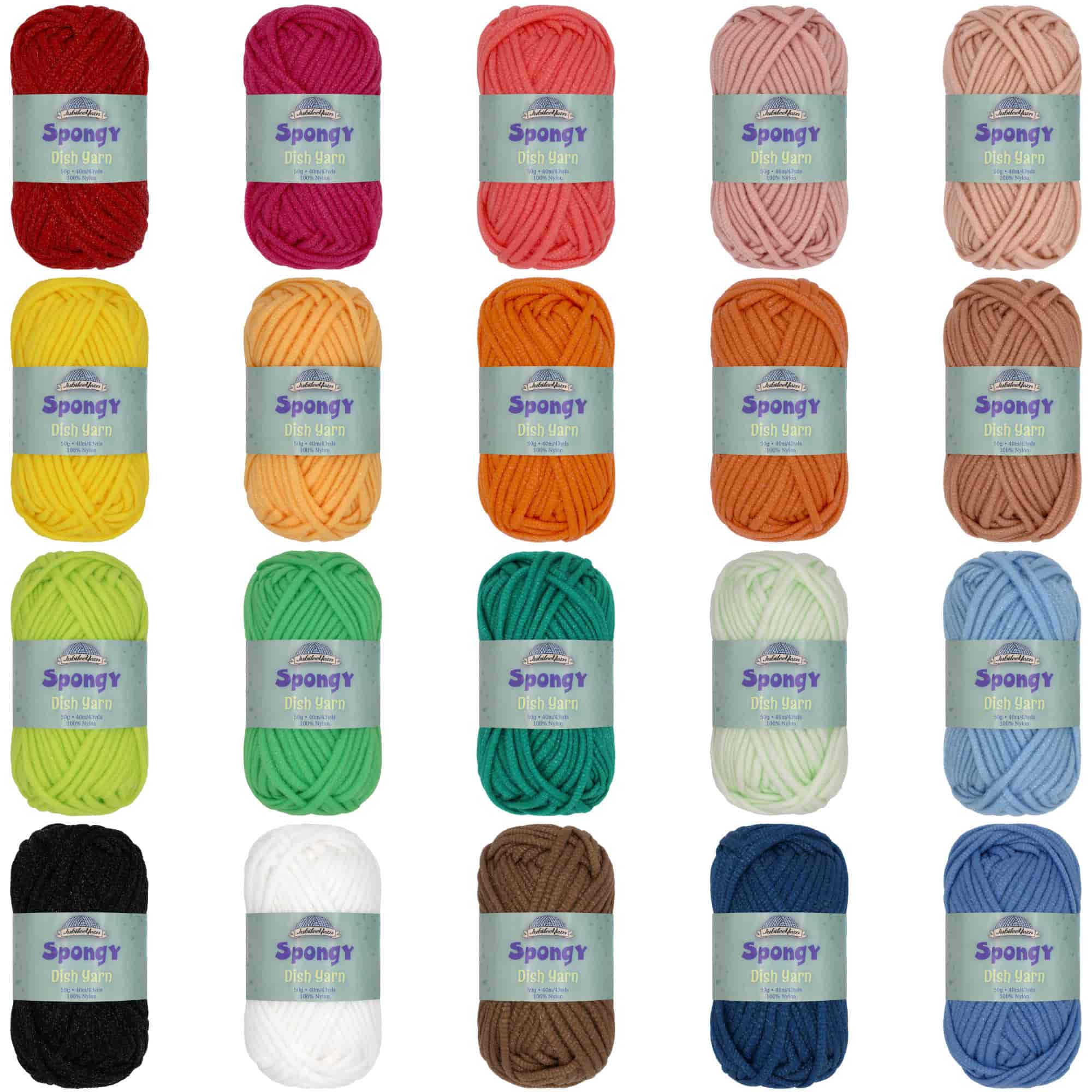 JubileeYarn's Spongy Dish Yarn - 50g/Skein