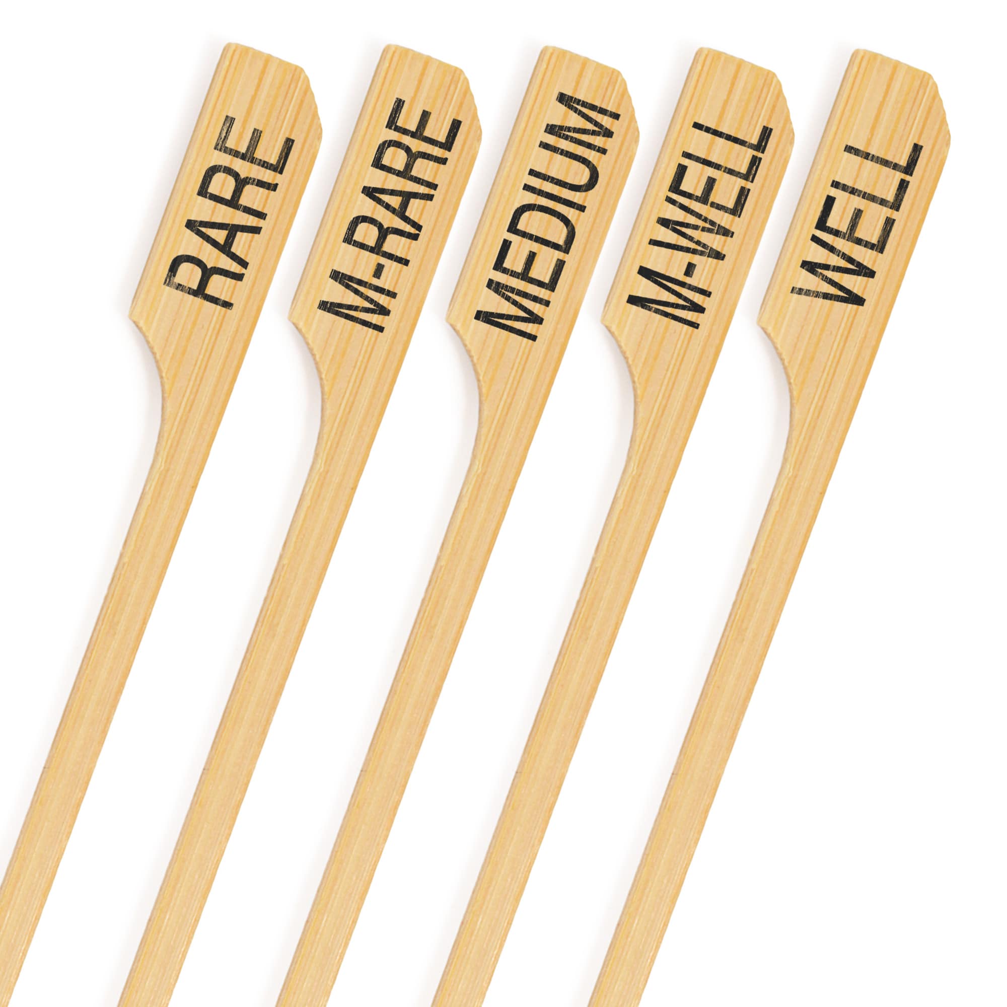 Steak Doneness Paddle Bamboo Food Picks