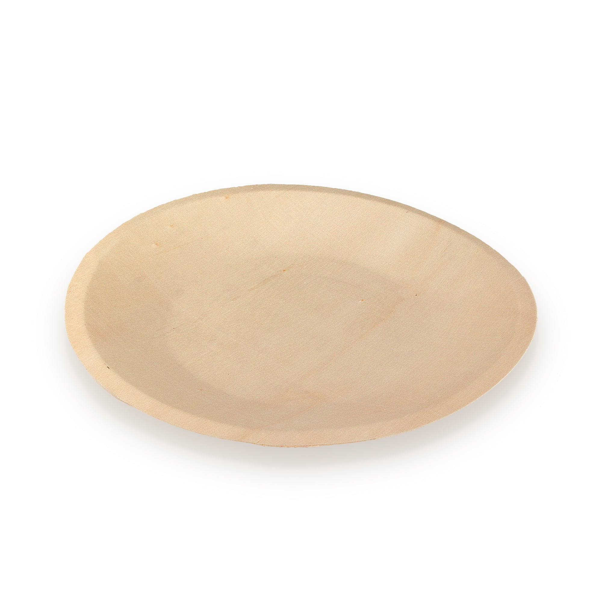 Wood Round Plates