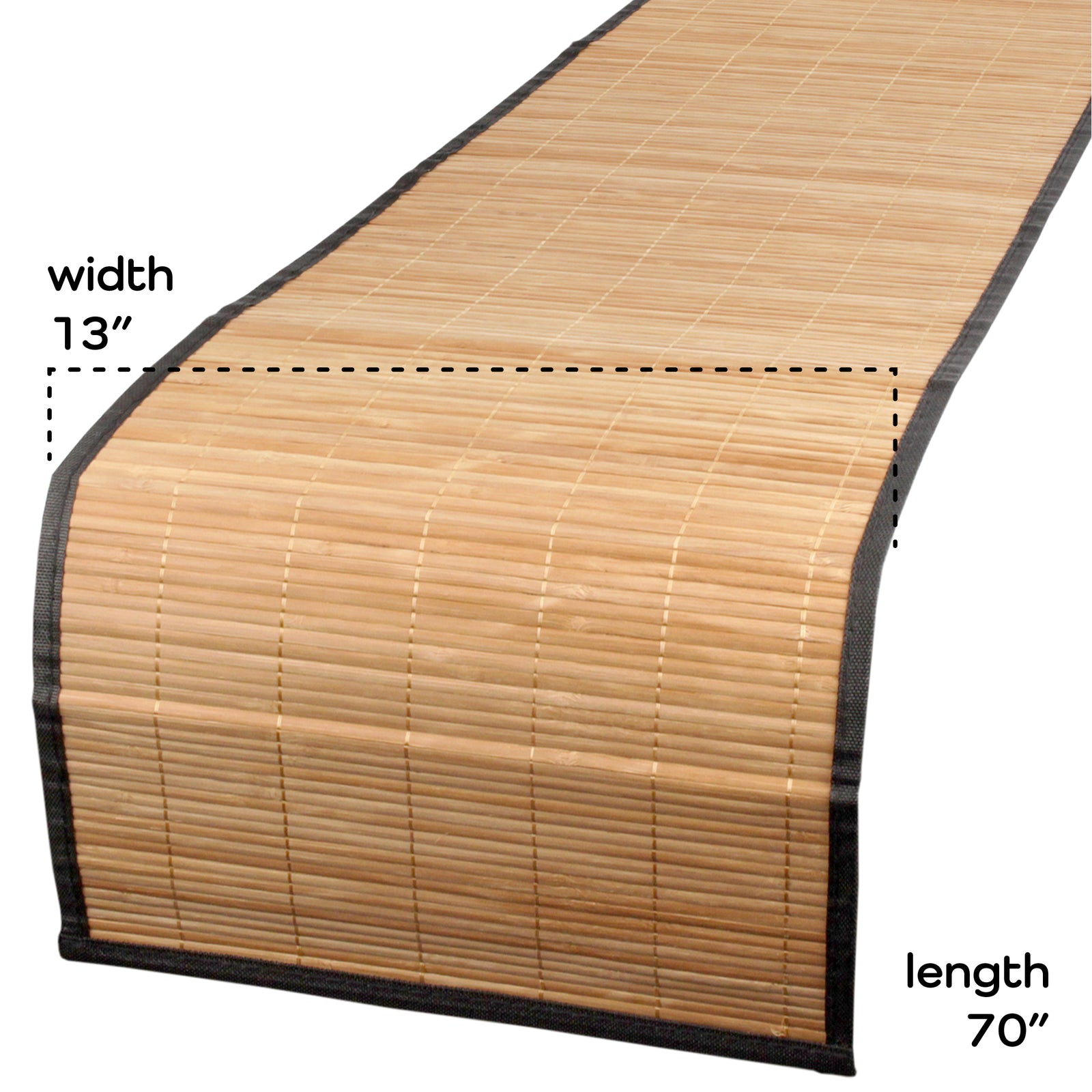 Bamboo Slat Table Runners - 70" X 13"