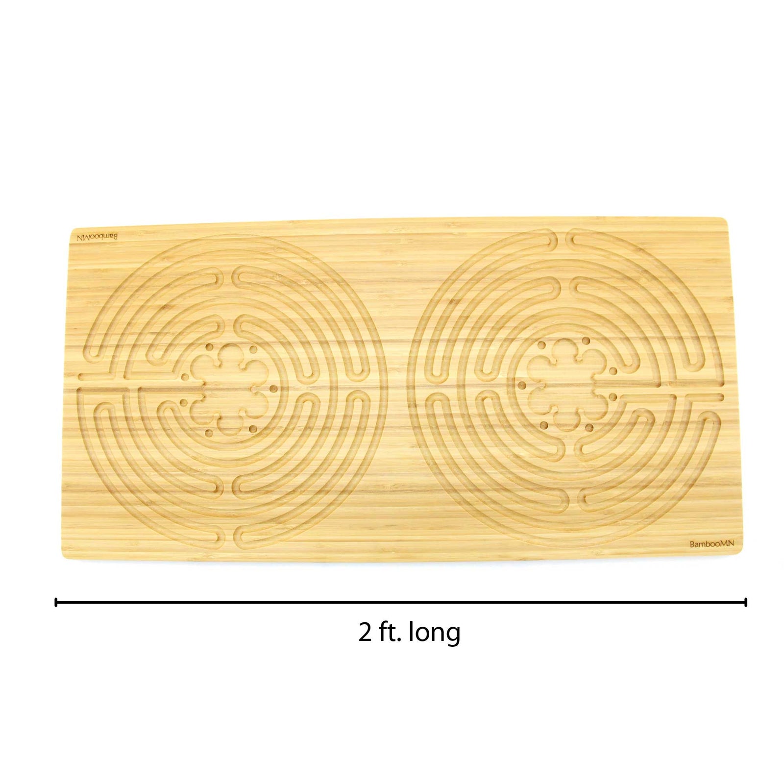 Double Bamboo Finger Labyrinth 25" x 12.5" - 7 Circuit Chartres Style