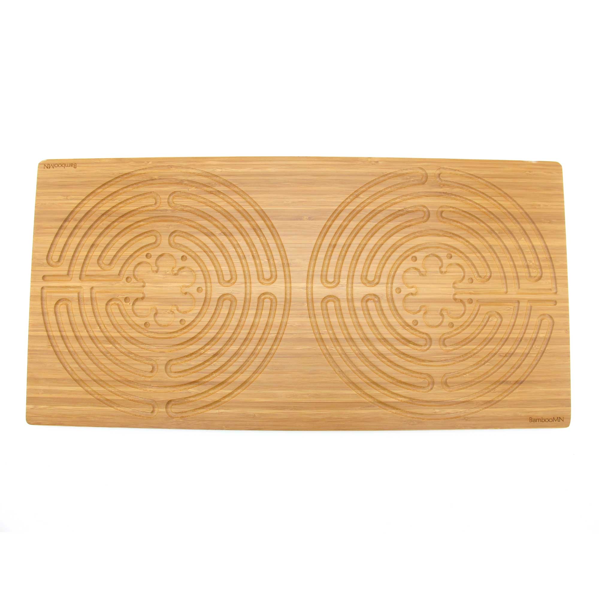 Double Bamboo Finger Labyrinth 25" x 12.5" - 7 Circuit Chartres Style