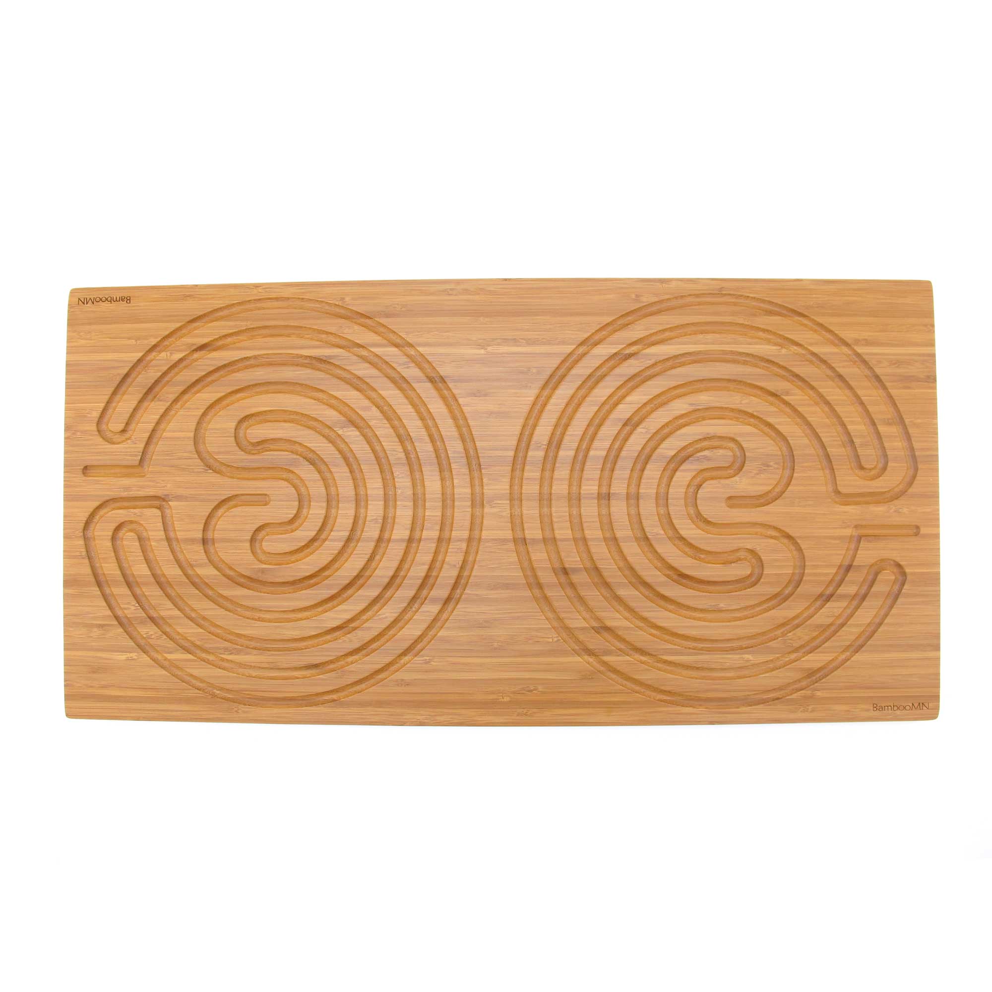 Double Bamboo Finger Labyrinth 25" x 12.5" - 7 Circuit Cretan Style